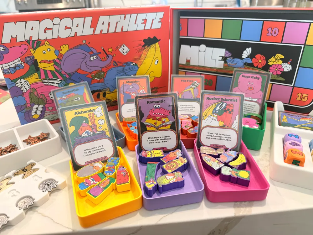 Magical Athlete Board Game Organizer - Color Coded - Free 3D Print ...