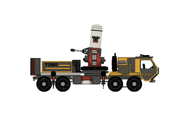 Yellow CRAM Military Truck with Movements by Black Jack - MakerWorld