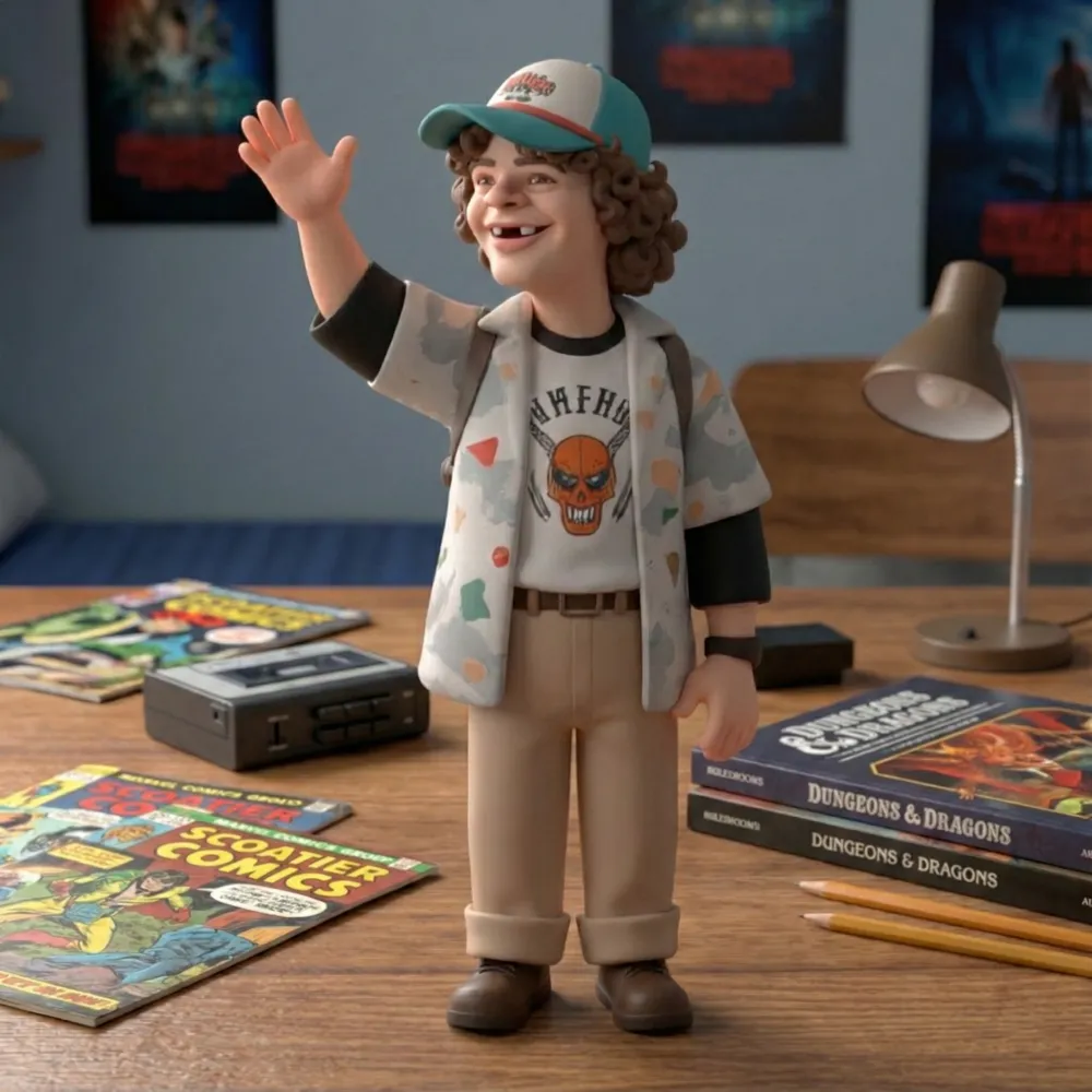 Dustin Henderson - Stranger Things - Free 3D Print Model - MakerWorld