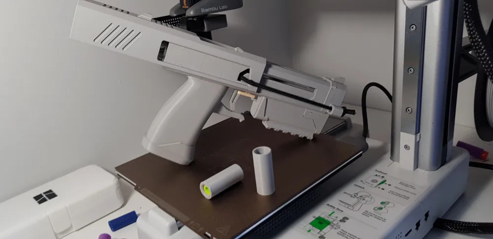 Skal Pistol: Nerf Shell-Fed Stringer - Free 3D Print Model - MakerWorld