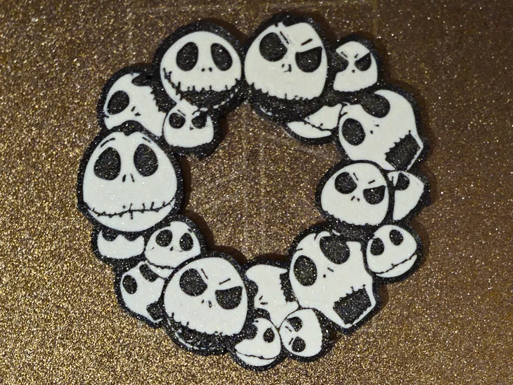 Jack Skellington Faces Coaster by neilault MakerWorld: Download Free 3D ...
