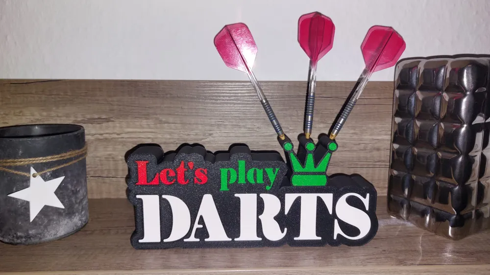 Let's play DARTS Darts holder Lamp Darts stand - Free 3D Print Model ...