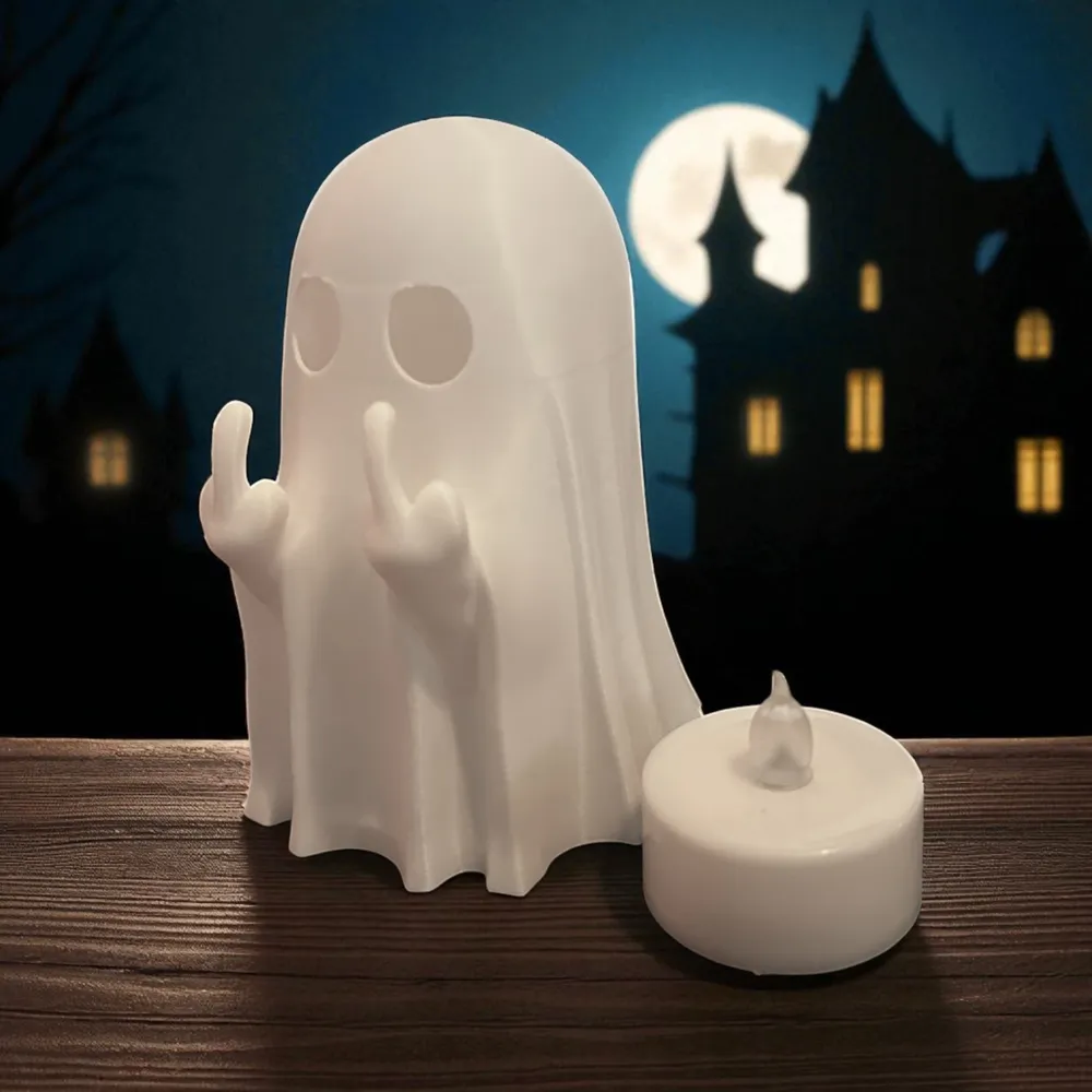 Middle Finger Ghost (No Supports) by LA 3D MakerWorld: Download Free 3D ...