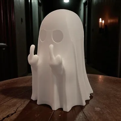 Middle Finger Ghost (No Supports) by LA 3D MakerWorld: Download Free 3D ...