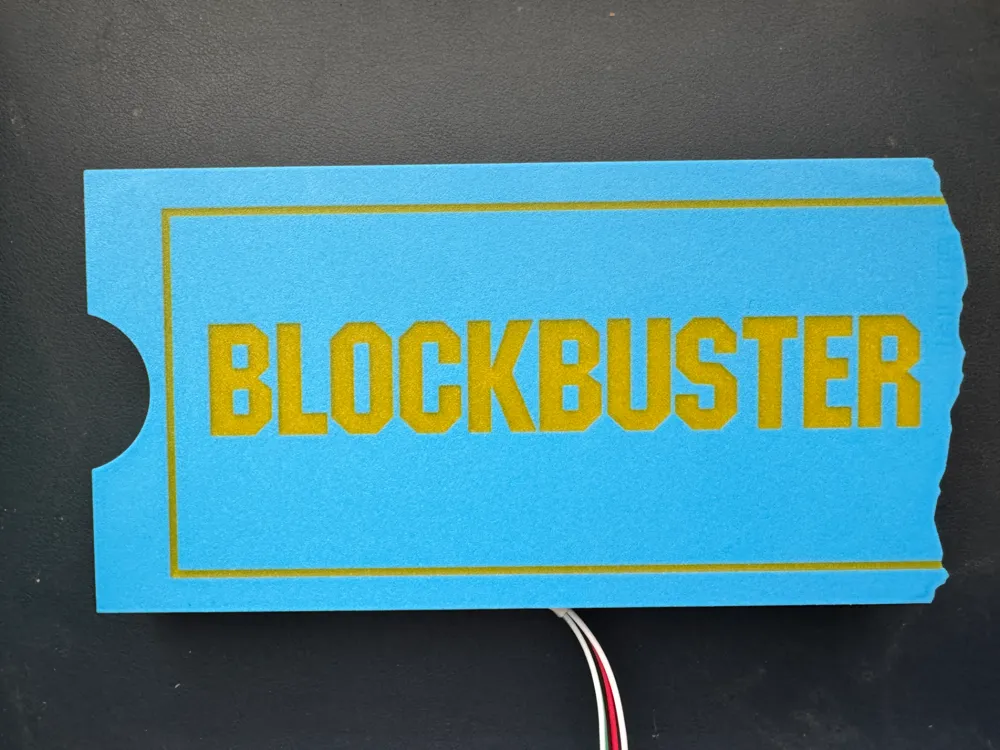 Blockbuster LED Light Box by IguanahotsauceMakerWorld: Download Free 3D ...