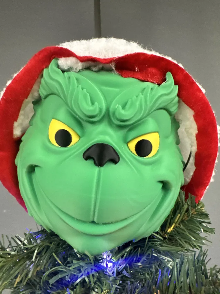 Grinch tree-topper - Free 3D Print Model - MakerWorld
