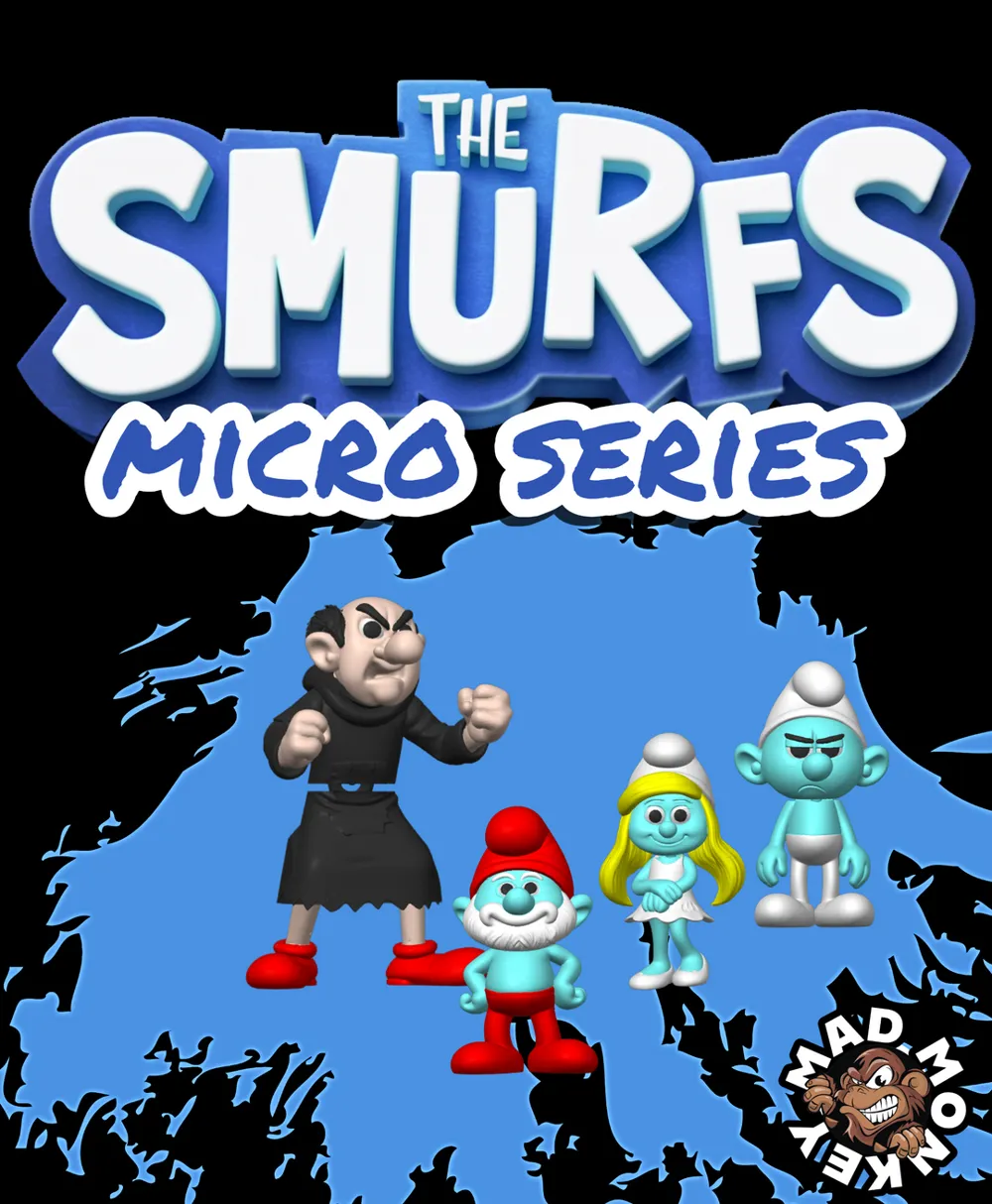 papa Smurf micro hero articulating flexi by MadMonkey3D MakerWorld: Download Free 3D Models