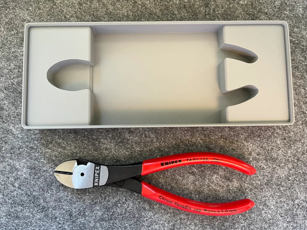 Gridfinity Knipex 74 01 160 Diagonal Cutter by Scubafan - MakerWorld