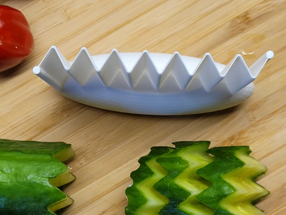 Cucumber Cutter - wave shape by H2Jack Concepts MakerWorld: Download ...