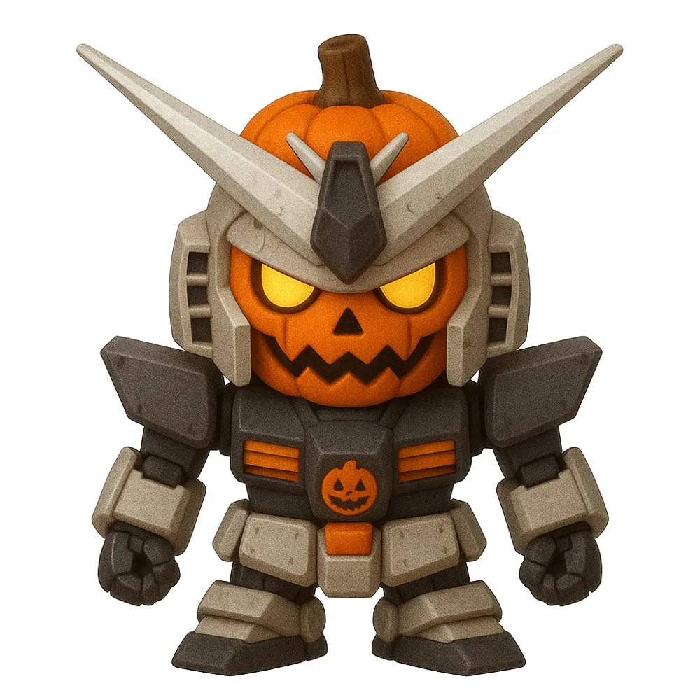 Halloween Pumpkin Gundam Chibi by SaltiVet 3D Designs MakerWorld ...
