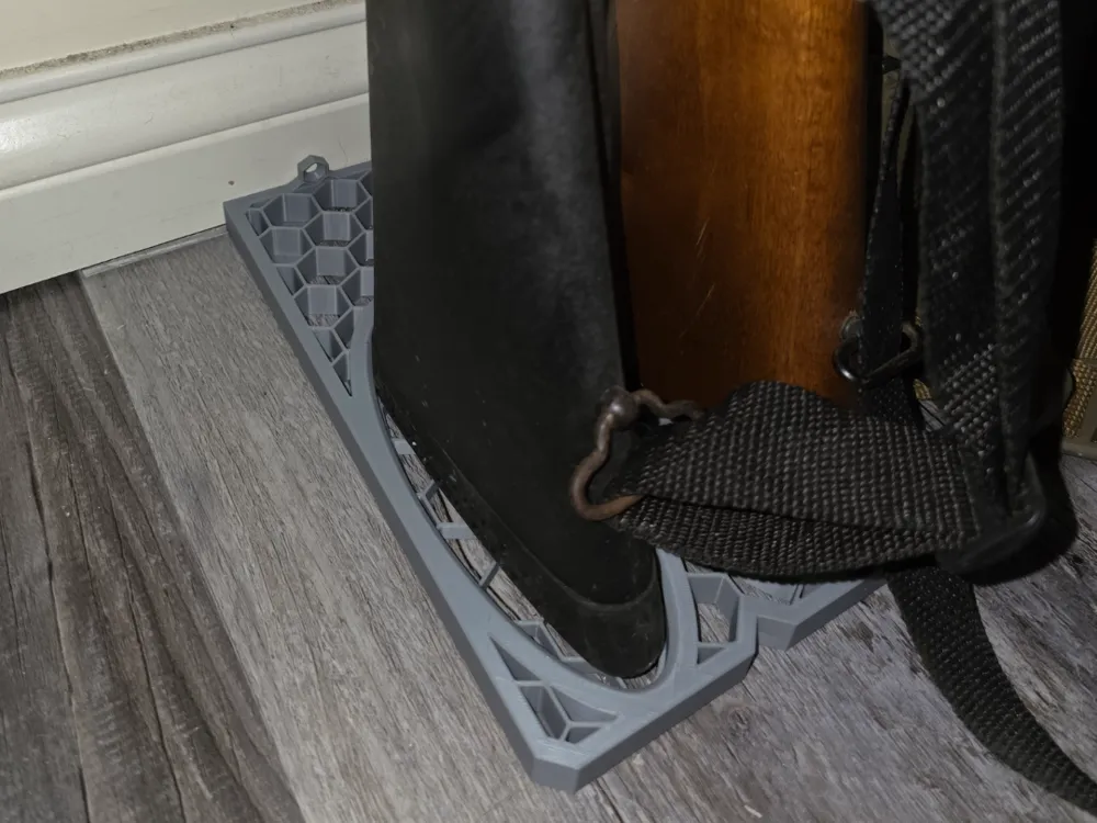 Rifle Butt Holder for Wall Mount Barrel Rack - Free 3D Print Model ...
