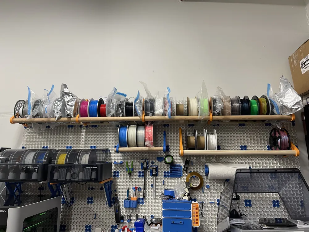 Multiboard Filament Spool Rack Mini by FroznBits MakerWorld: Download ...