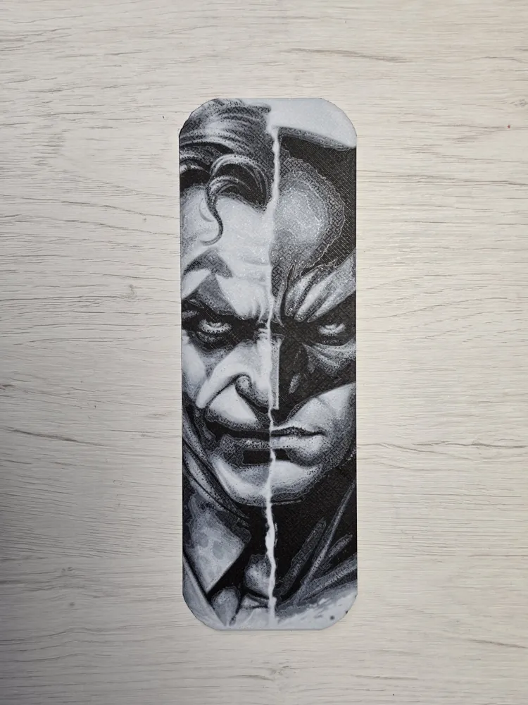 Batman 2 Faces Bookmark by Atrus Design MakerWorld: Download Free 3D Models