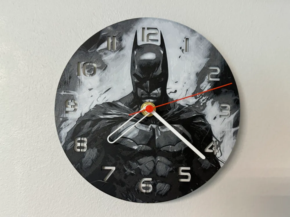 Wall Clock / Wanduhr Batman Hueforge art Kit011 Remixed by cP3D ...