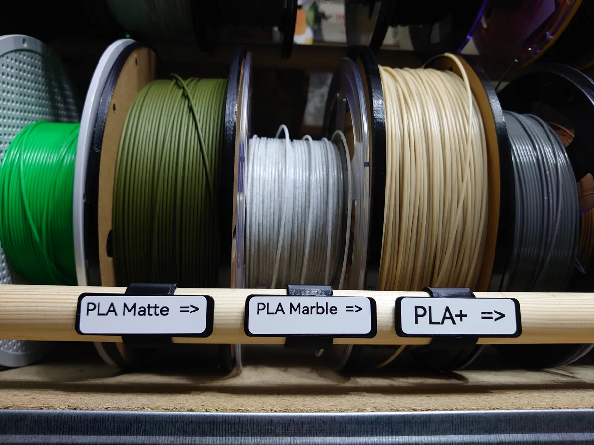 Spool Rack Label for 23.5mm rods - Free 3D Print Model - MakerWorld
