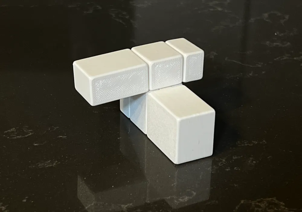 UPDATE 1x2x3 Puzzle Cube Print-in-Place by CZJ Studio MakerWorld ...
