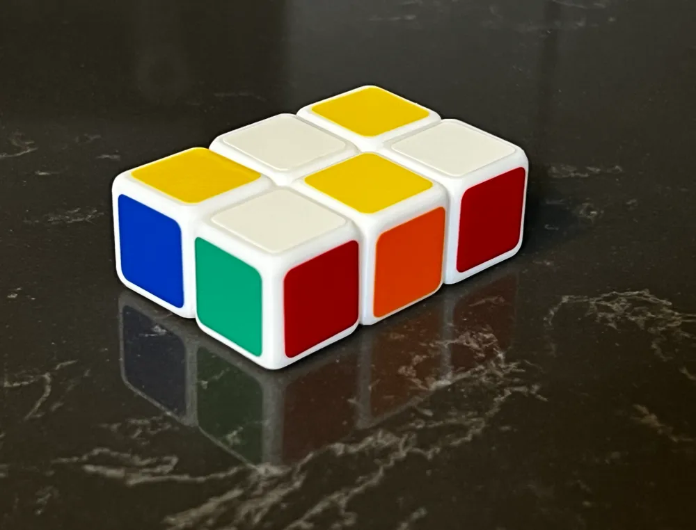 1x2x3 Rubik Cube Printed in Place, 2 Versions by czj.io - MakerWorld