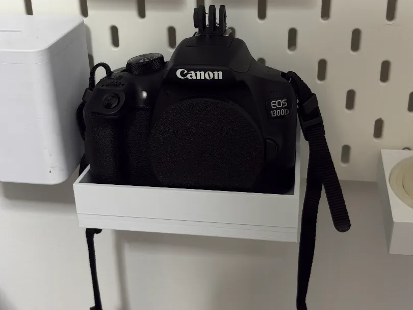 Canon EOS 1300D Camera Skadis Mount - Free 3D Print Model - MakerWorld