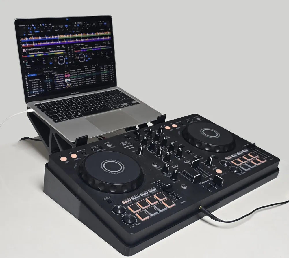 Pioneer DDJ FLX 4 inclinator with laptop stand by miwi MakerWorld ...