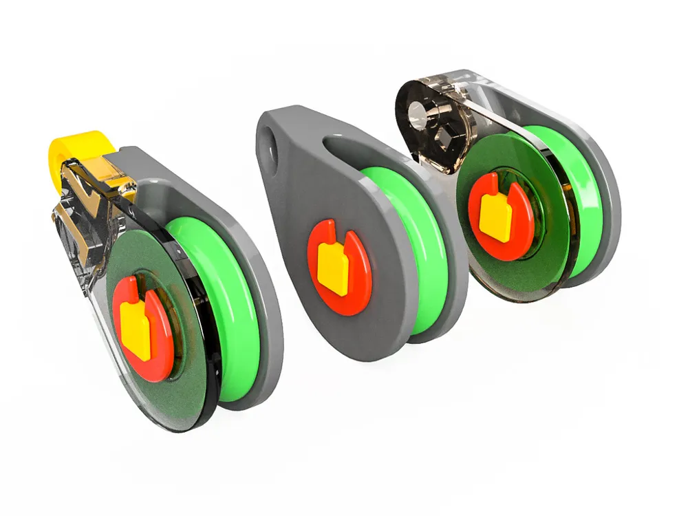 Strong Pulley 100% 3D Printable, Scaleable & Durable by Meister Edel ...