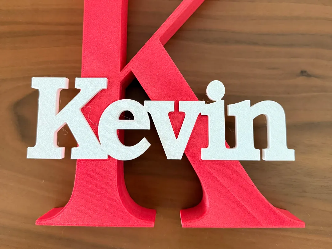 Kevin Name - Free 3D Print Model - MakerWorld