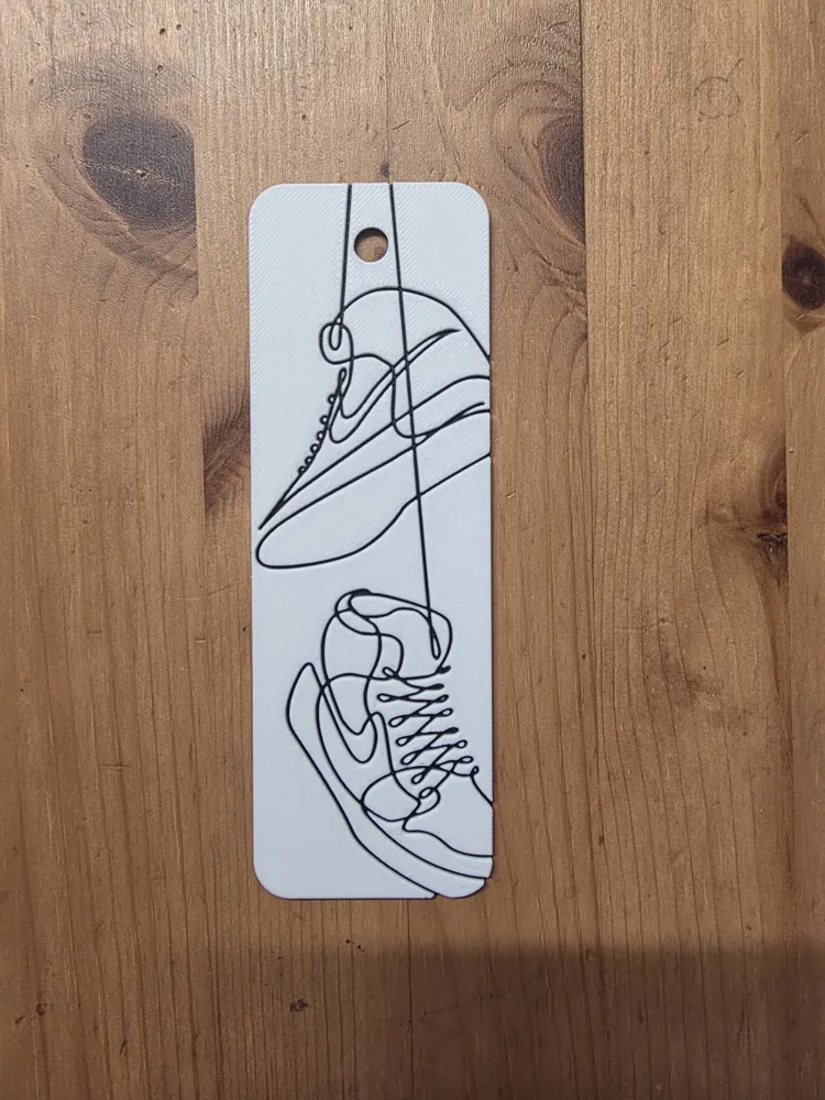 Nike Shoe Bookmark - Free 3D Print Model - MakerWorld