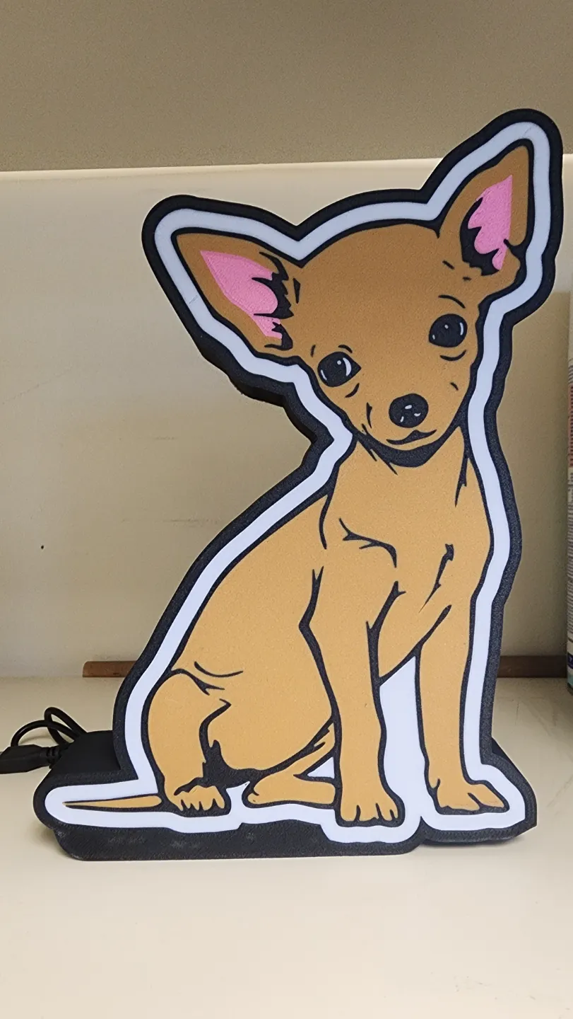 Chihuahua LED Lamp by bearswampdesigns - MakerWorld