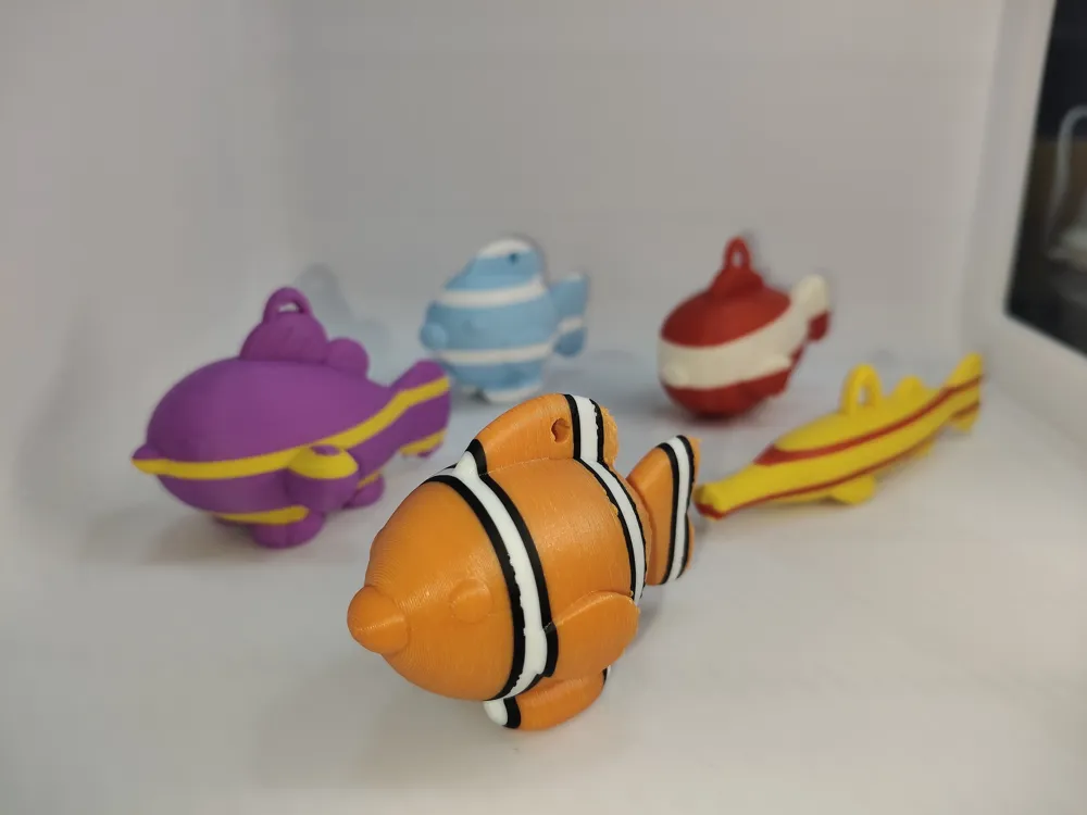 Nemo Style Fish - Christmas Tree Decoration - Free 3D Print Model ...