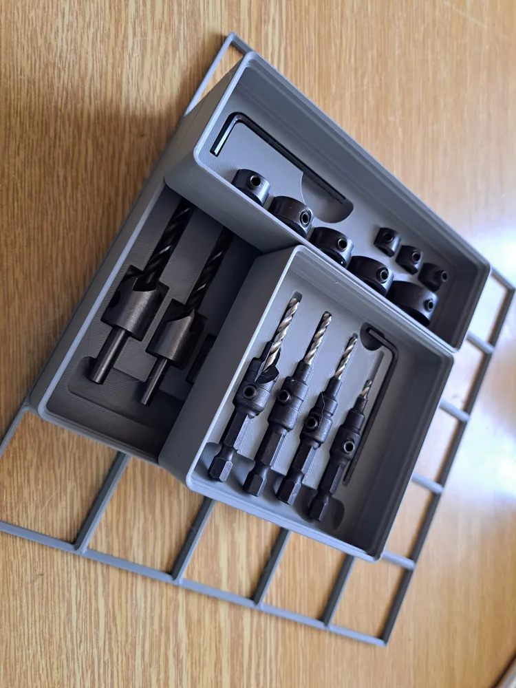 Gridfinity Woodworking Counterbore Drill 4u by Pepe_Lopez MakerWorld ...