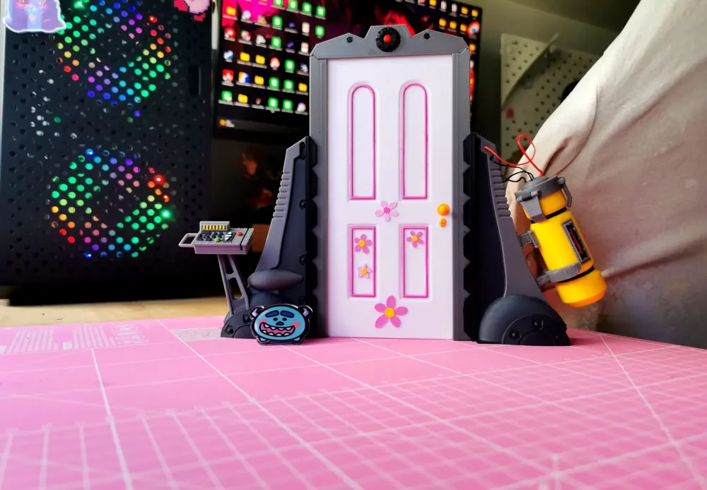 Monstruos SA: Puerta y contenedor de Boo, montaje - Modelo de impresión ...