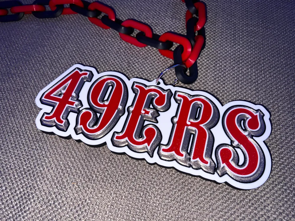 San Francisco 49ers NFL Big Chain Charm by Munark - MakerWorld
