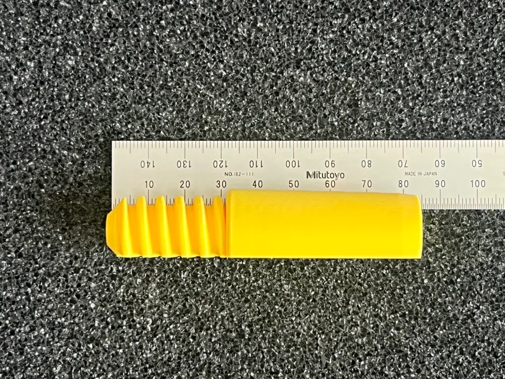 Broom fix screw Tube End Threads Repair Male Male - Free 3D Print Model ...