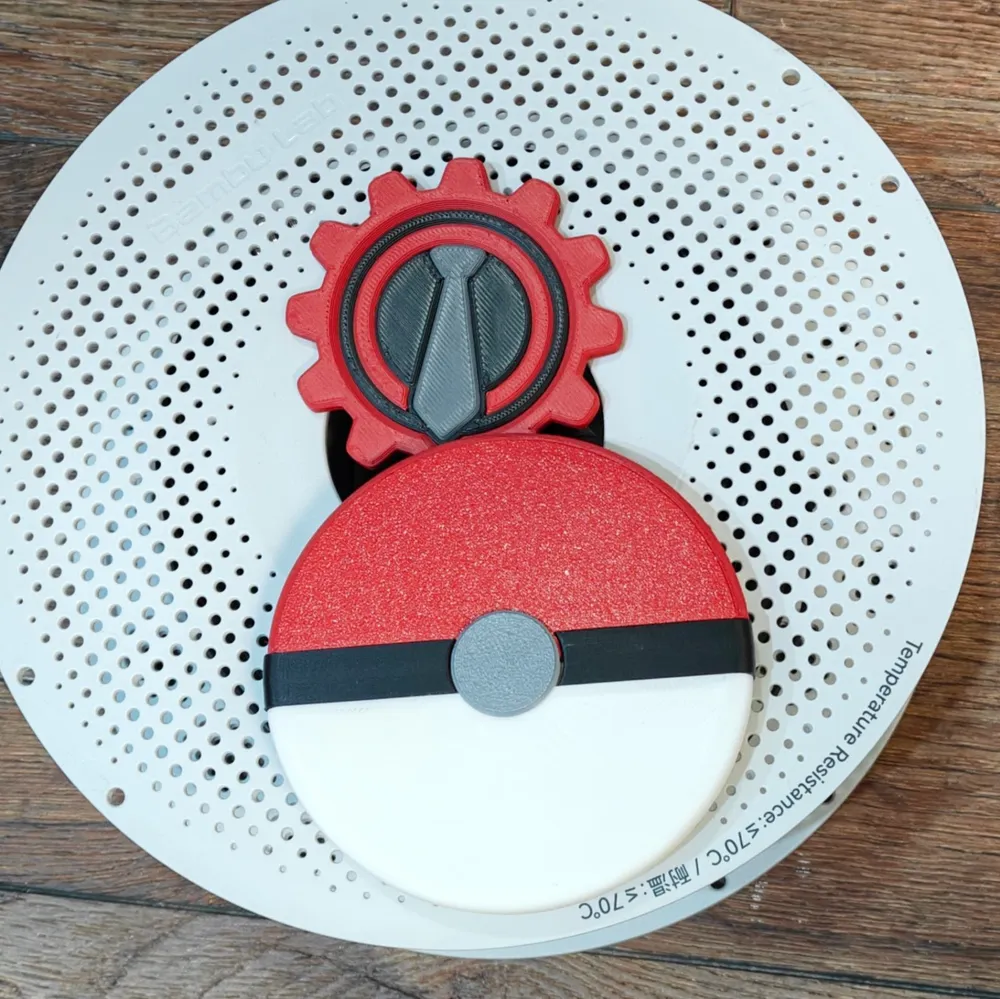 Small Pokeball Fidget Spinner by ProtoDad - MakerWorld