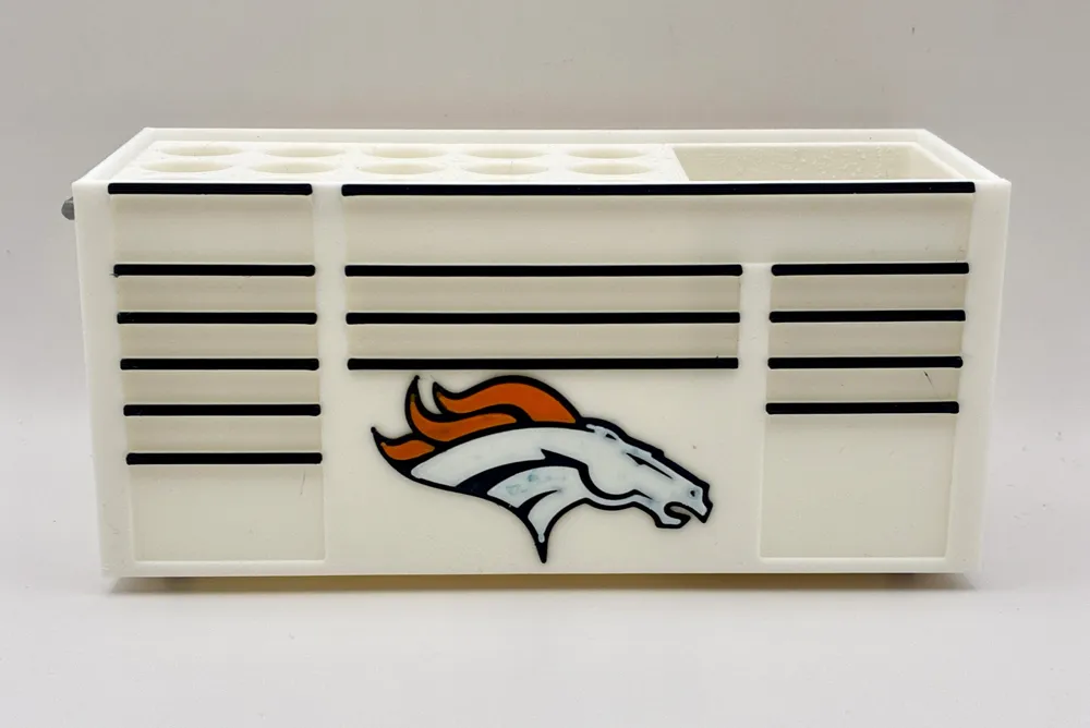 Denver Broncos NFL football toolbox desk pen - Free 3D Print Model ...