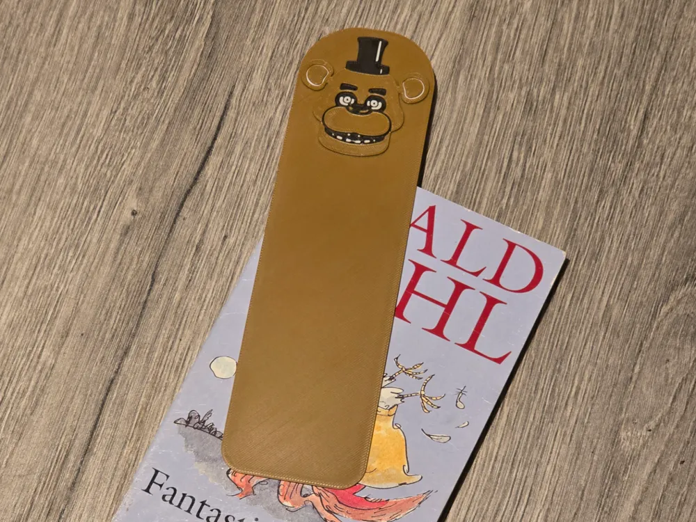 Bookmark Freddy Fazbear - five nights at freddys - Free 3D Print Model ...
