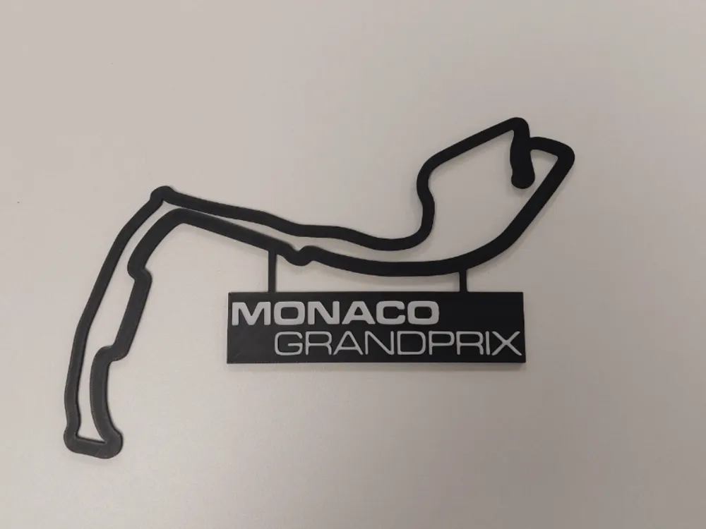 Monaco Grandprix Circuit F1 Track layout - Free 3D Print Model - MakerWorld