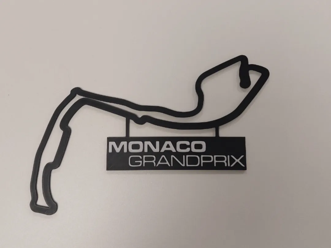 Monaco Grandprix Circuit F1 Track layout - Free 3D Print Model - MakerWorld