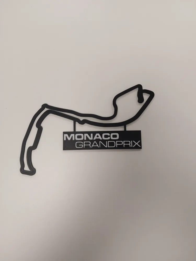 Monaco Grandprix Circuit F1 Track layout - Free 3D Print Model - MakerWorld