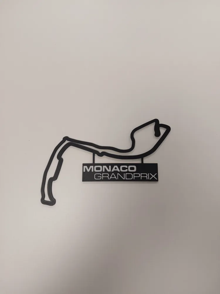 Monaco Grandprix Circuit F1 Track layout - Free 3D Print Model - MakerWorld