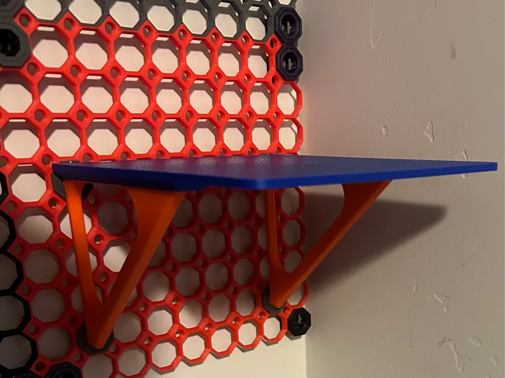 Multiboard Threaded Shelf Bracket and Shelf Remixed by Utah Cutthroat MakerWorld: Download Free ...