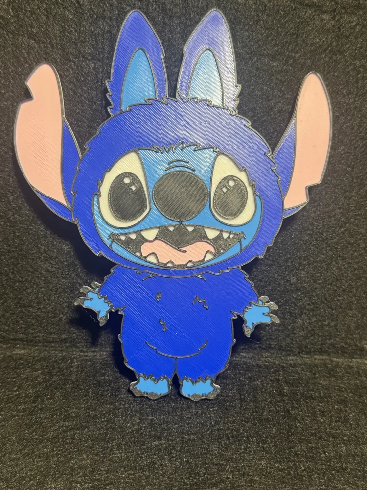 Stitch x Labubu by JDESIGNZ MakerWorld: Download Free 3D Models