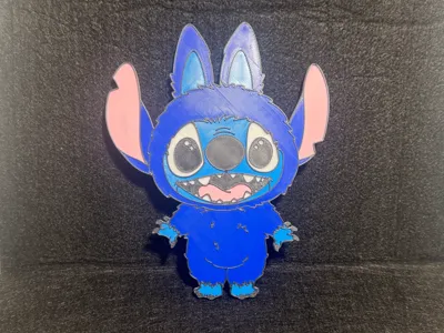 Stitch x Labubu - Free 3D Print Model - MakerWorld