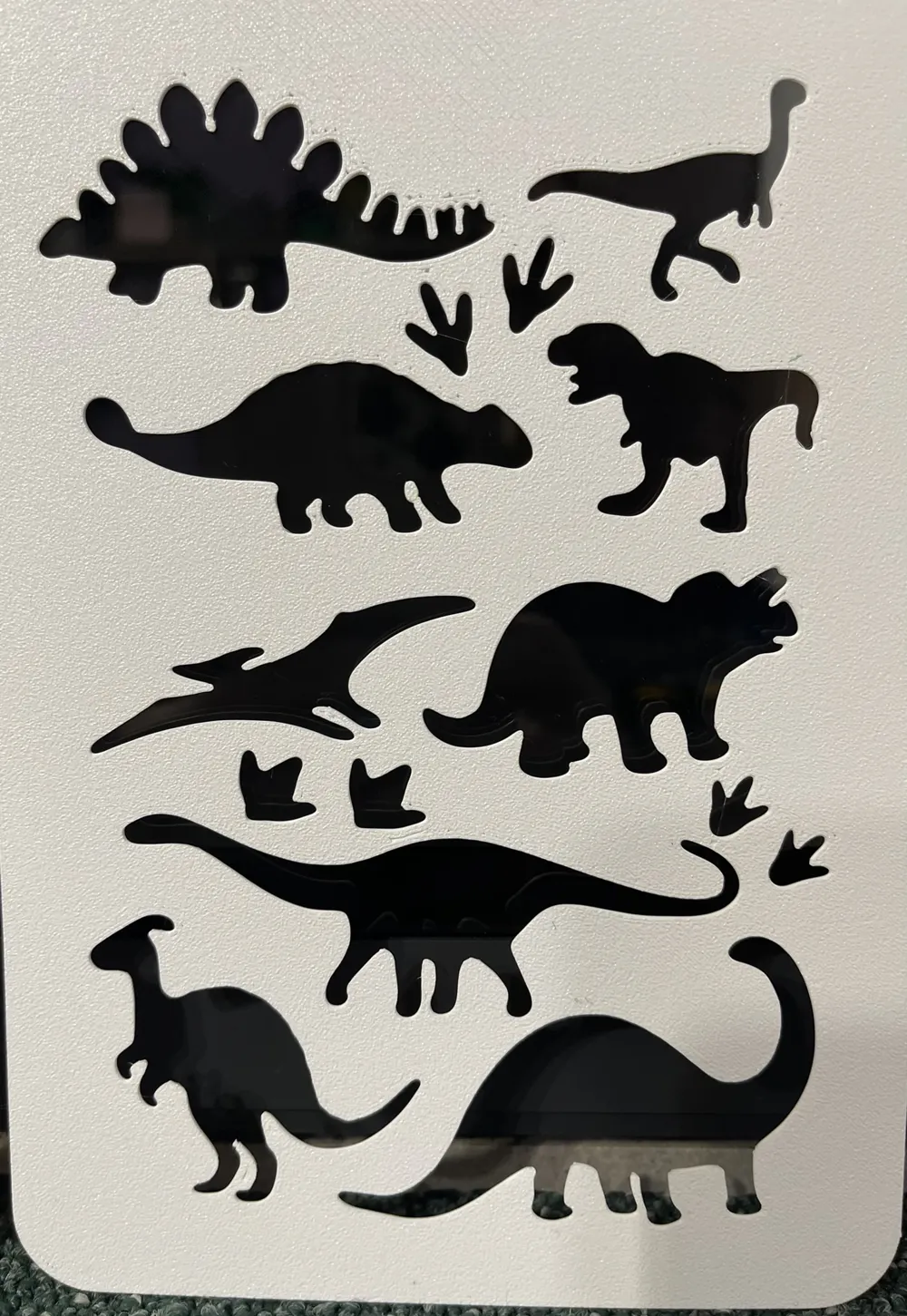 Dinosaurs - Template Stencil for drawing and paint by ideat0m - MakerWorld