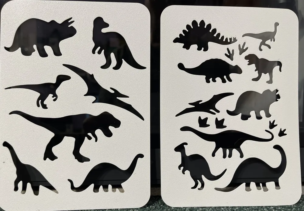 Dinosaurs - Template Stencil for drawing and paint by ideat0m - MakerWorld