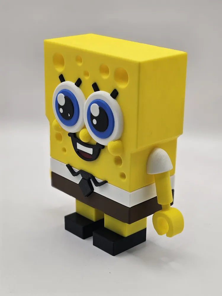Block Buddy SpongeBob - Free 3D Print Model - MakerWorld