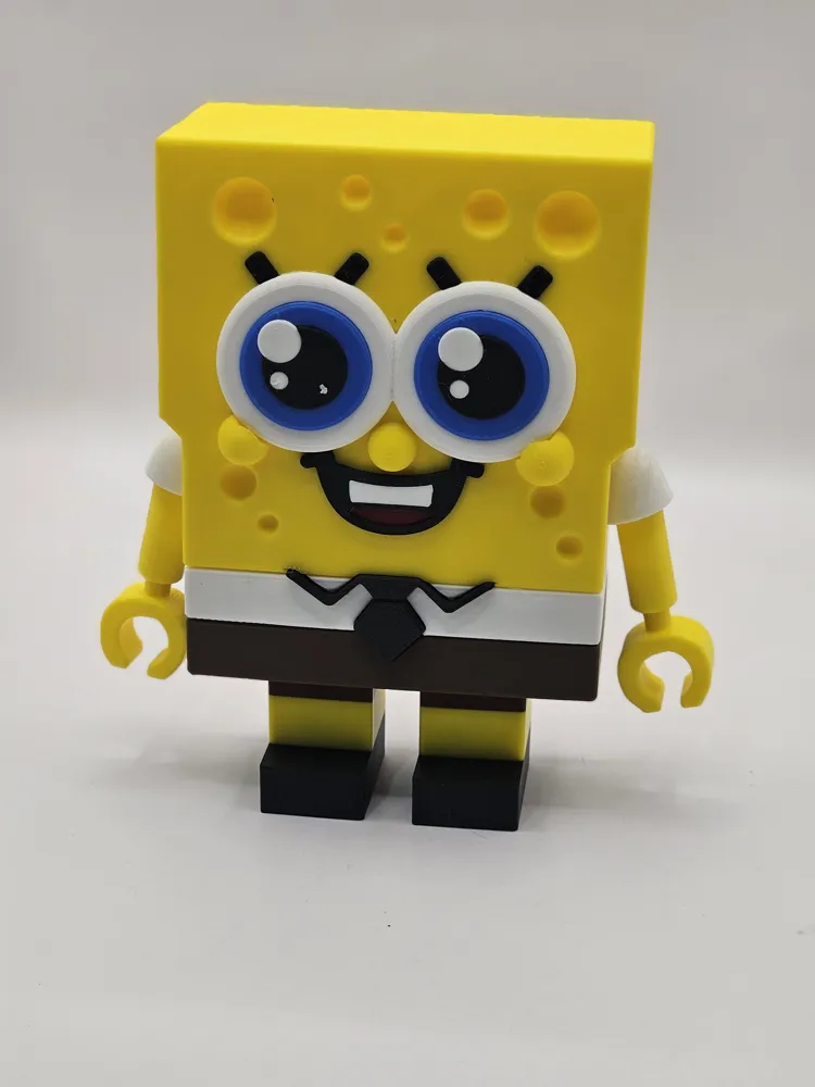 Block Buddy SpongeBob - Free 3D Print Model - MakerWorld