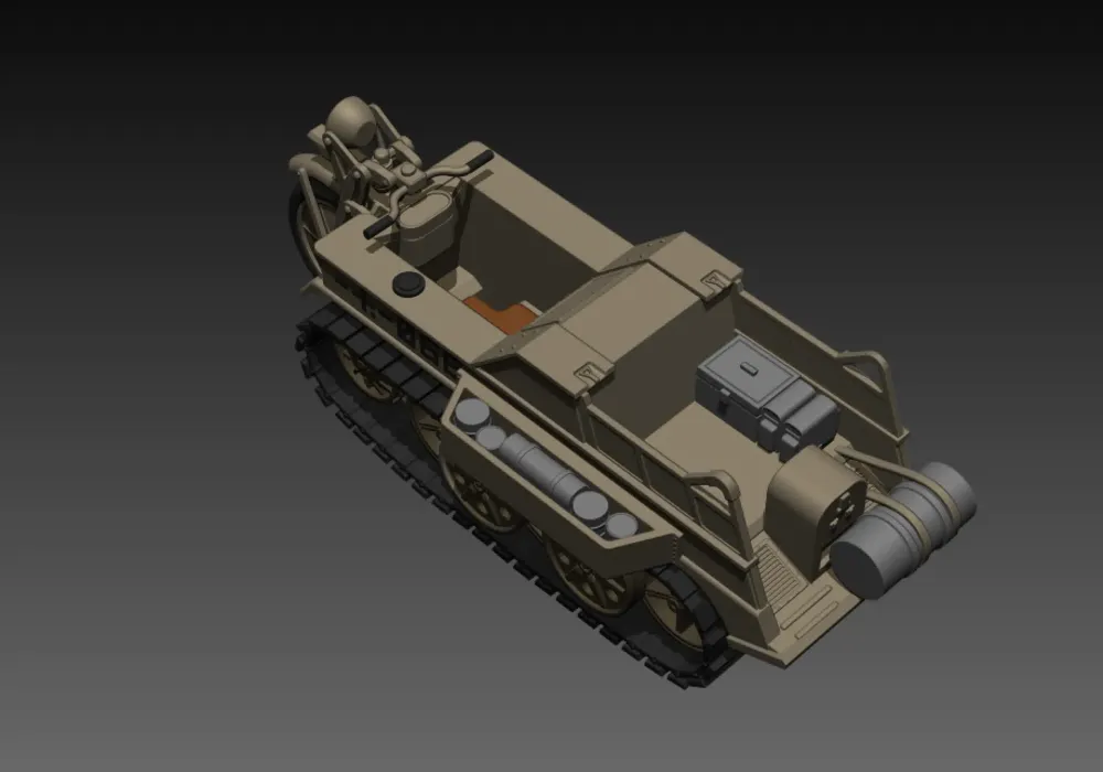 【Girls' Last Tour】SD-KFZ.2 Halftrack Motorcycle by 林嘉驹 MakerWorld: Download Free 3D Models