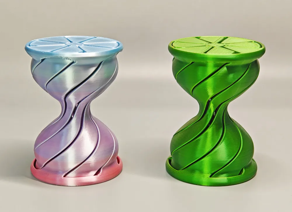 Print-in-Place Hourglass Repetitive Spiral Fidget Toy TD1 Hourglass ...