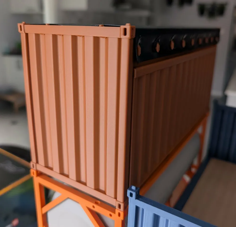 stackable open top high cube with tpu cover - Free 3D Print Model ...