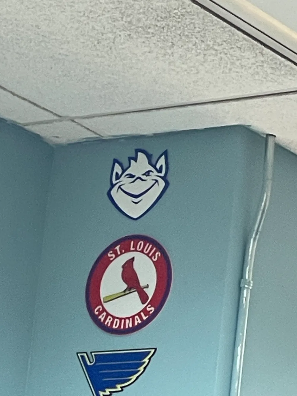 Arte de parede com logotipo da Billiken SLU Saint Louis University por ...